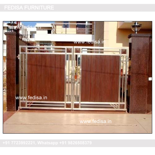 Simple Modern Main Gate Design Modern Iron Fence Designs Main Gate Slab ...