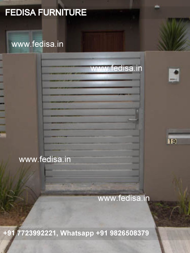 Simple Steel Gate Design Modern Iron Fence Boundary Gate Design Plai ...