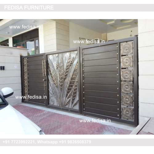 Simple Steel Gate Design Modern Metal And Wood Fence Modern Main Gate ...