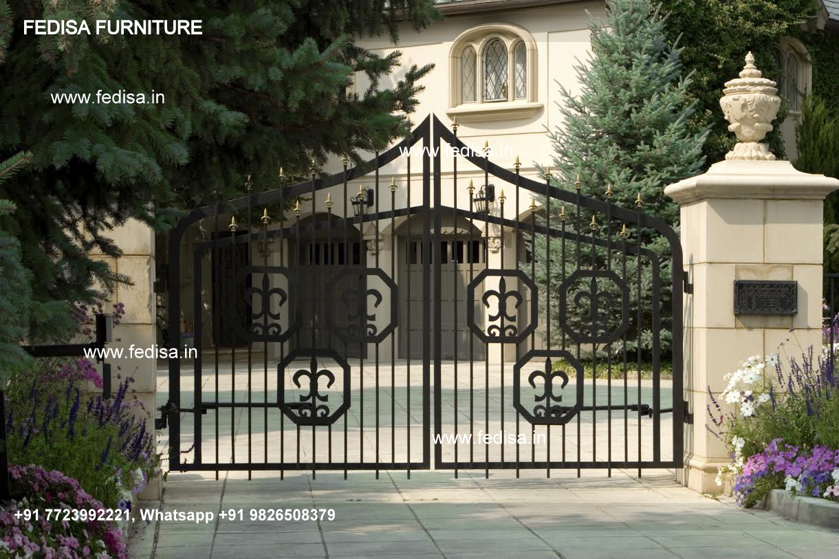 Simple Steel Gate Design Steel Single Door Gate Design Big Gate Design ...