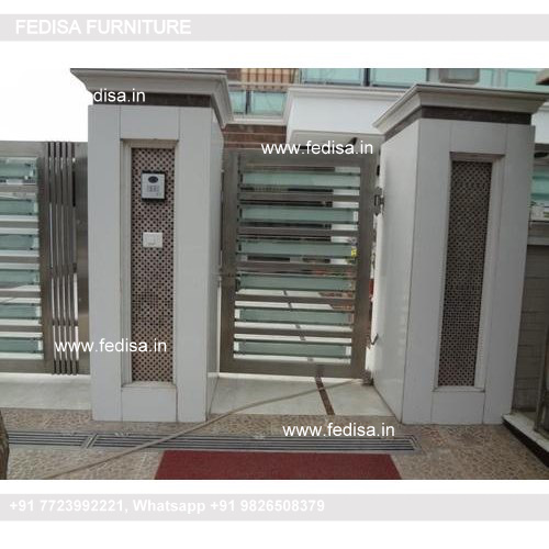 Simple Wall Boundary Grill Design Modern Japanese Gate Design Main Gate ...