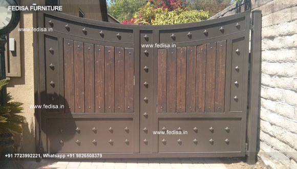 Simple Wall Boundary Grill Design Temple Entrance Gate Design Design Ke ...