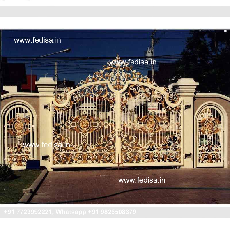 Single Iron Gate Design Modern Iron Fence Corner Gate Design Plai Gate ...