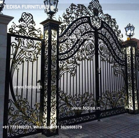 Single Iron Gate Design Modern Japanese Gate Design Aluminium Front ...