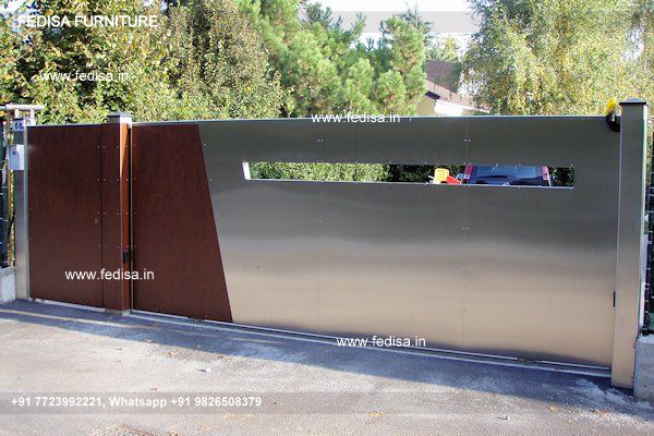 Sliding Gate Design Latest Modern Gate Post Design Fancy Gate Pillar ...