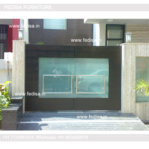 Sliding Gate Design Modern Iron Fence Modern Main Gate Roof Design Plai ...