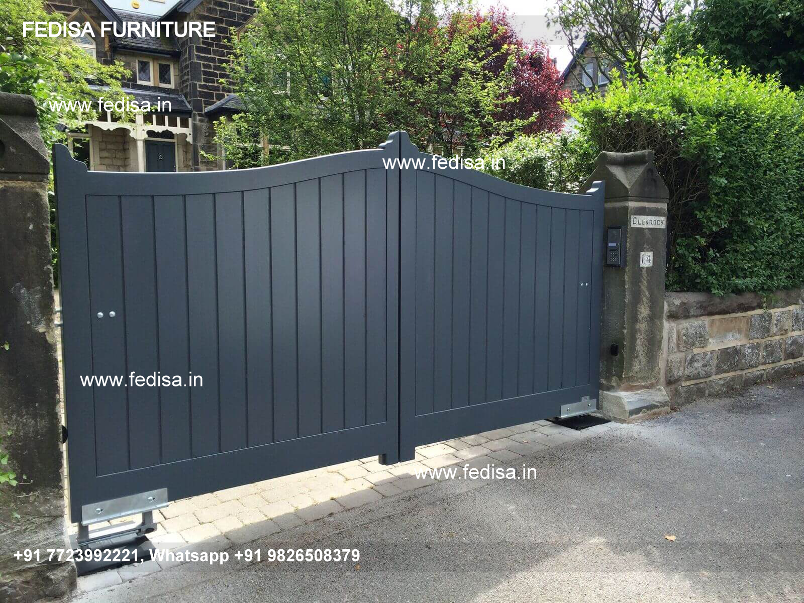 Small Steel Gate Design Tata Gate Design Double Door Front Gate Design ...