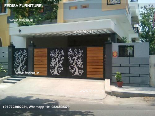 Square Pipe Gate Design Modern Metal And Wood Fence Latest Sliding Gate ...