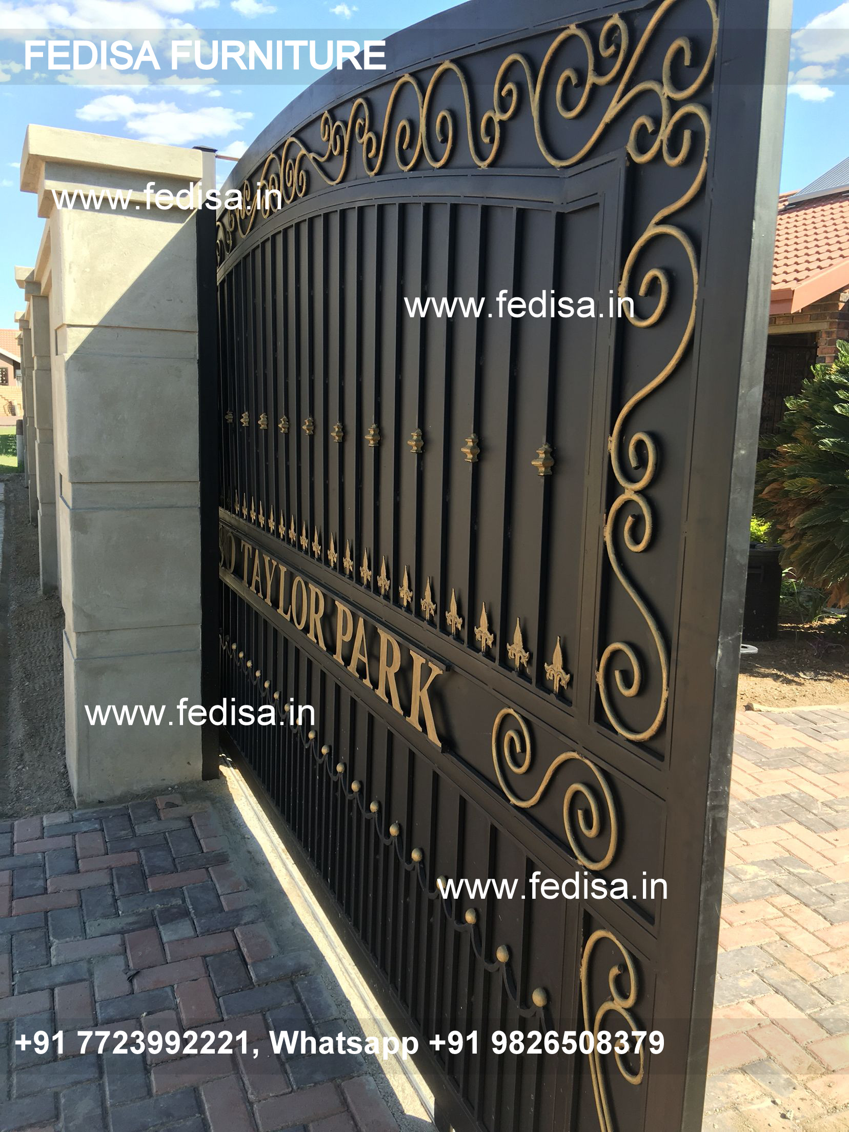 Ss Steel Gate Modern House With Gate Iron Main Gate Design 2121 Pipe ...