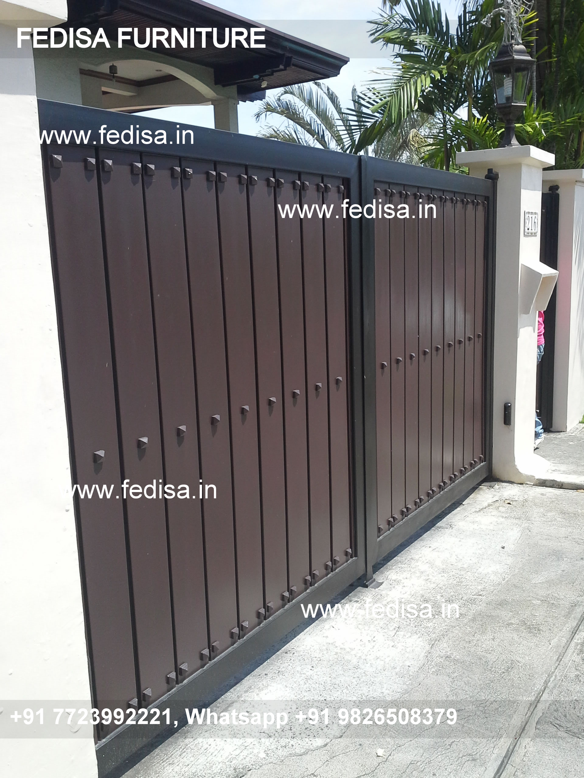 Steel Gate Design 3153 Modern House With Gate Store Gate Design Pipe ...