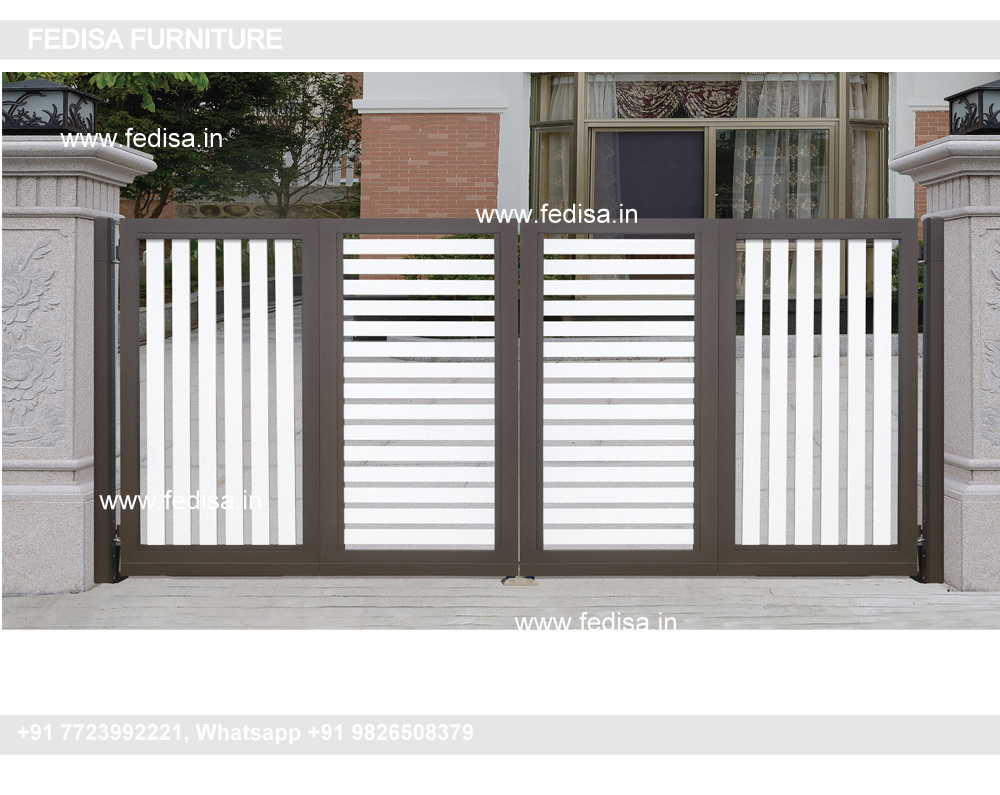 Steel Gate Design Modern Iron Fence Designs Fancy Gate Light Pipe Gate ...