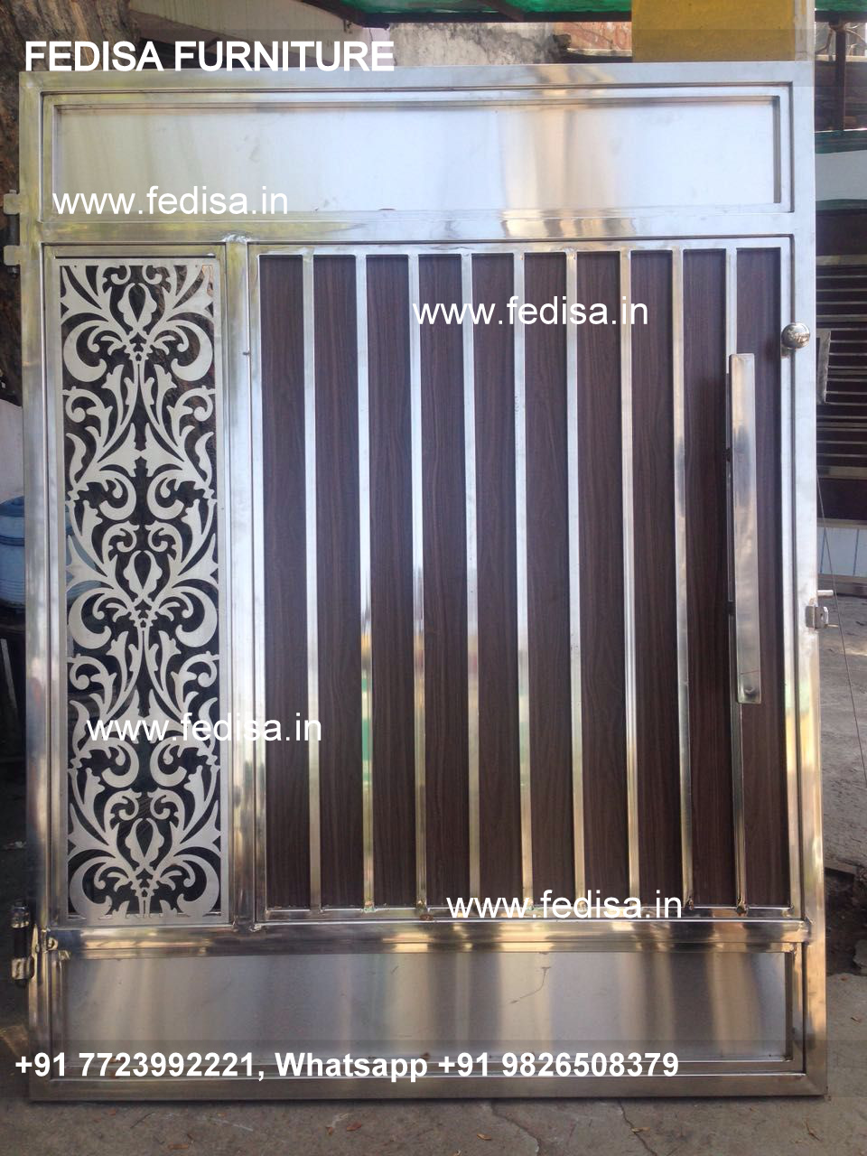 Steel Gate Design Single Door Modern Main Gate Design 2059 Gate ...