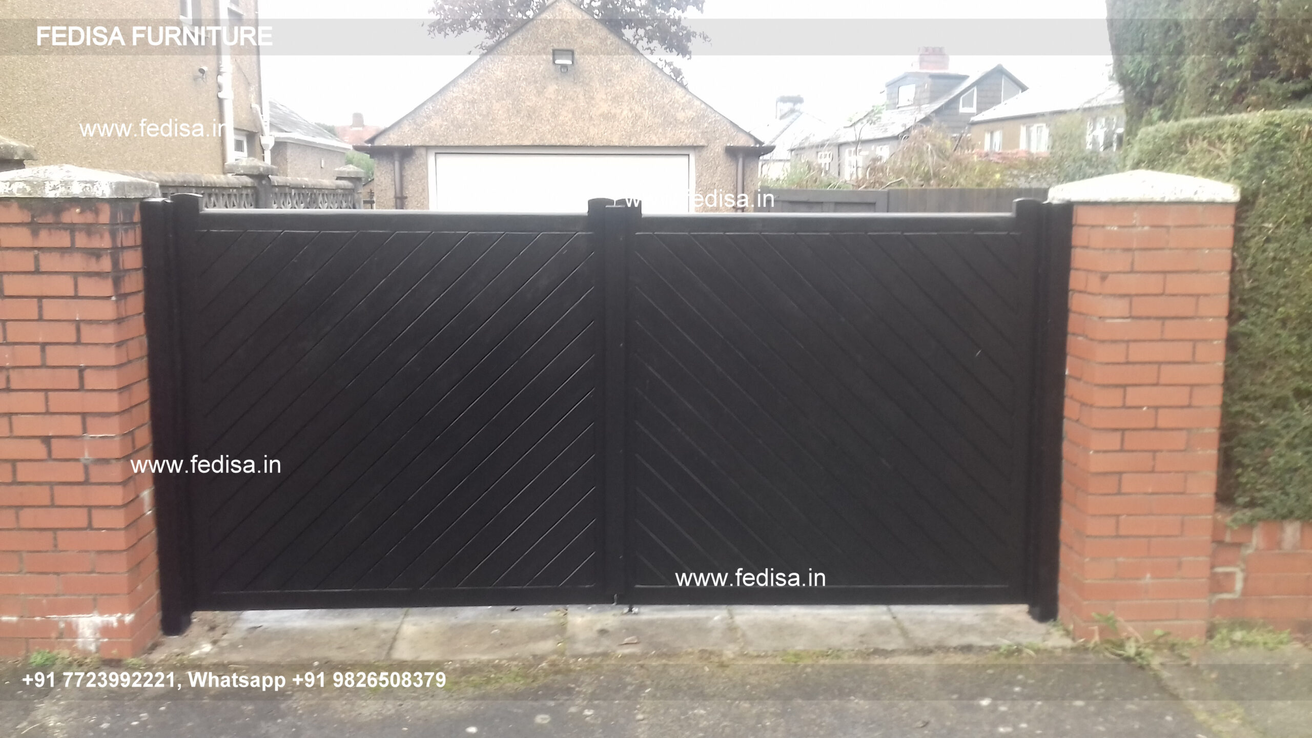 Steel Gate Single Palla Steel Ss Gate Tiles Design For Gate Pillars ...