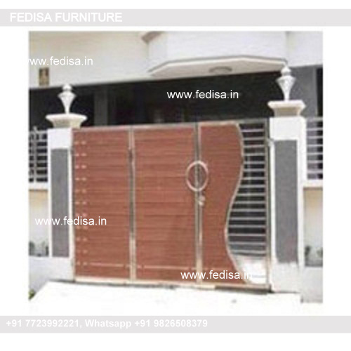 Steel Gate Single Palla Store Gate Design Ss Steel Gate Steel Ke Fancy ...