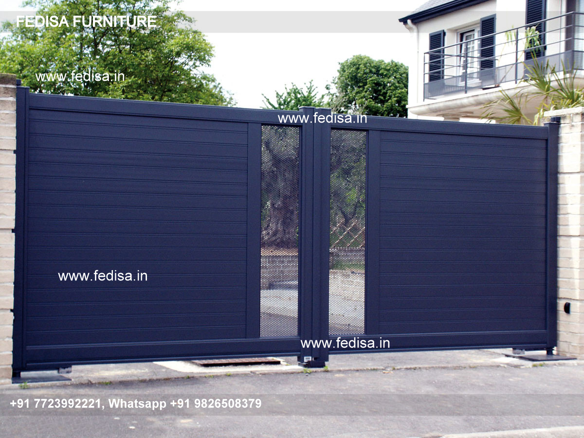 Steel Ke Gate Modern Iron Fence Gate Design 8 Feet Plai Gate Design ...