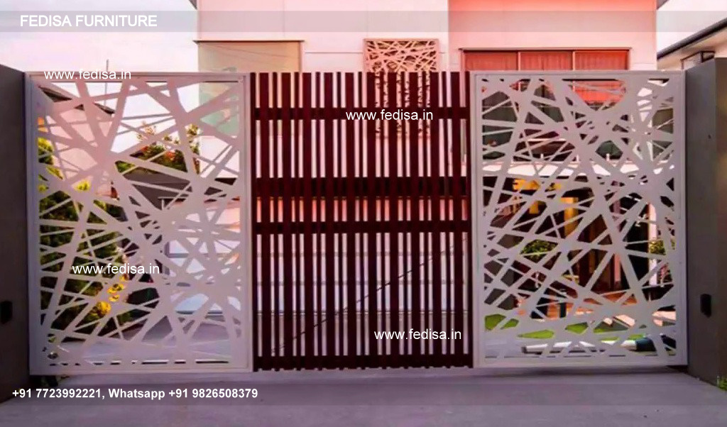 Steel Ke Gate Modern Metal And Wood Fence Gate Sunmica Pipe Main Gate ...