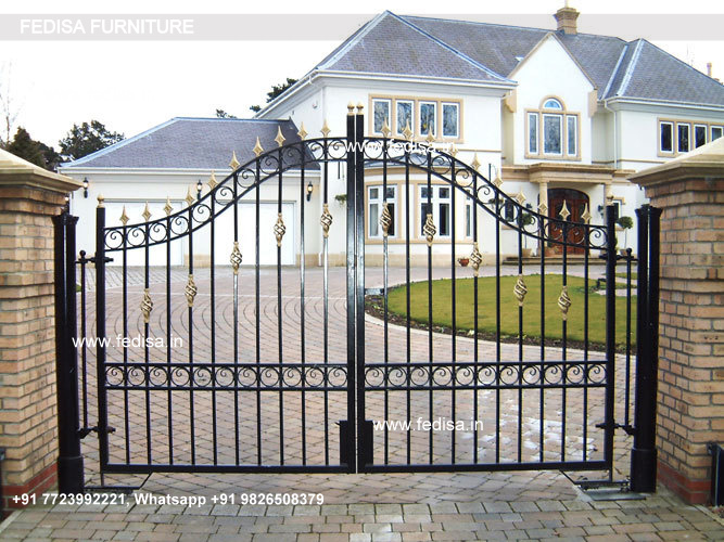 Temple Gate Design Modern House With Gate Double Door Main Gate Design ...