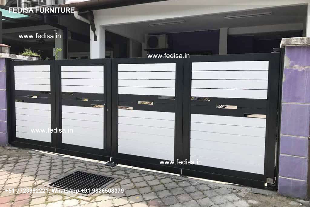 Wall Design With Gate Teak Wood Gate Design House Main Gate Boundary ...