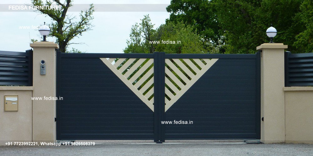 Wall Design With Grill Modern Boundary Iron Fence Designs Drawing Room ...