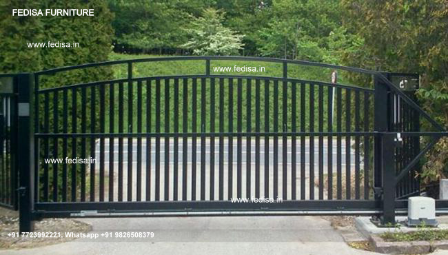 Wall Wall Design With Grill Steel Temple Gate Design Veranda Gate ...