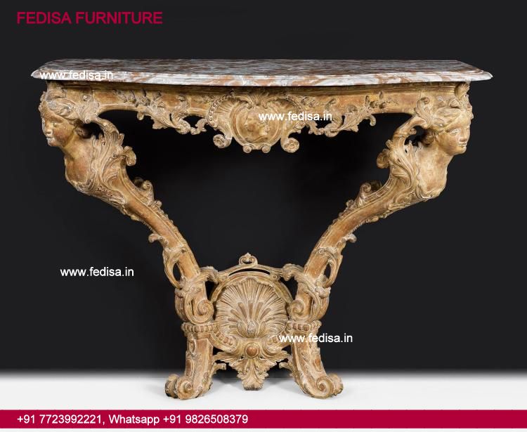 Wood Console 3 Drawer Sofa Table French Country Hall Table L Shaped ...