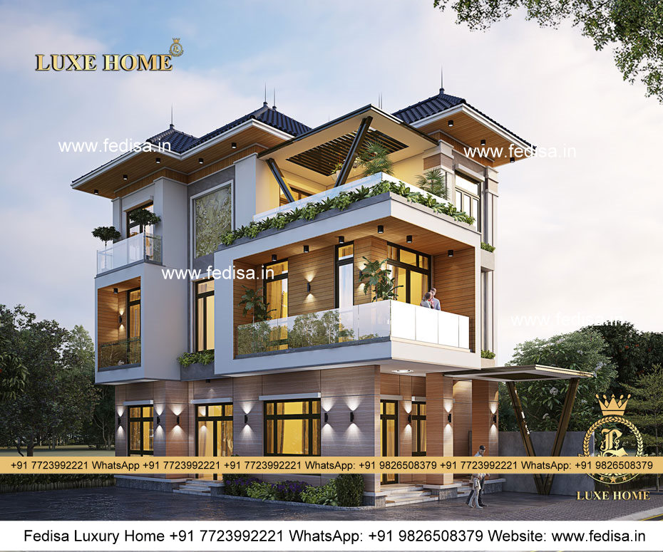 Wood House Design Luxury Modern Villas New House Model 2112 Almirah ...