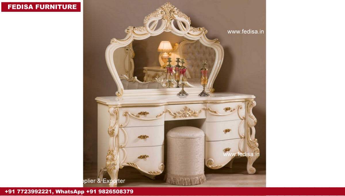Wooden Dressing Table, Dressing Table With Shaker Style Dressing Table