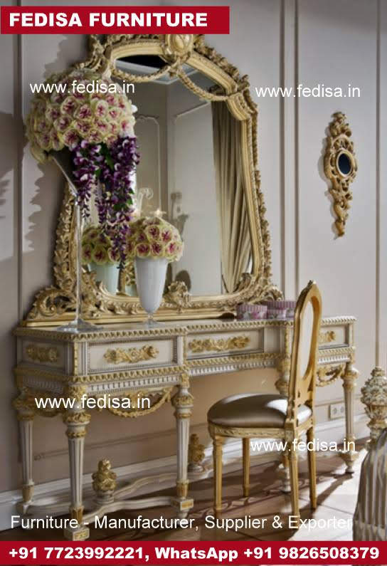 Wooden Dressing Table, Thin White Dressing Table Cashmere Dressing Table