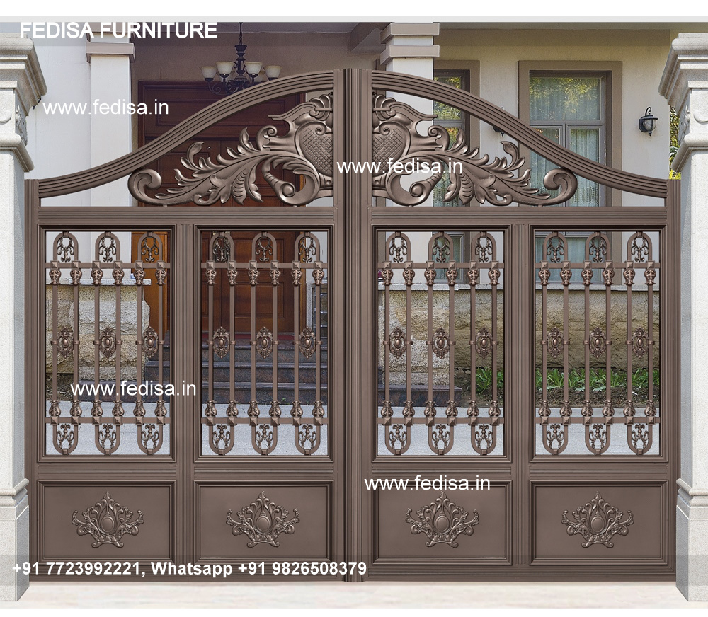 Wooden Gate Design For Home Modern Metal And Wood Fence Double Gate ...