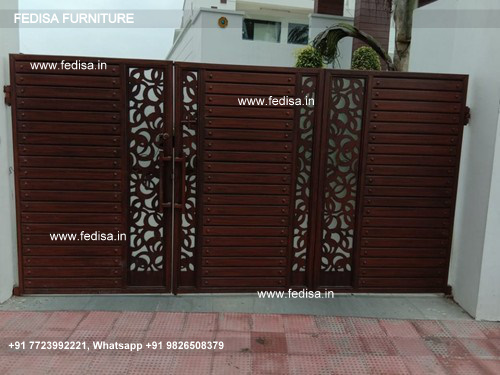 Wooden Gate Design For Room Tata Gate Design Entrance Steel Gate Design ...