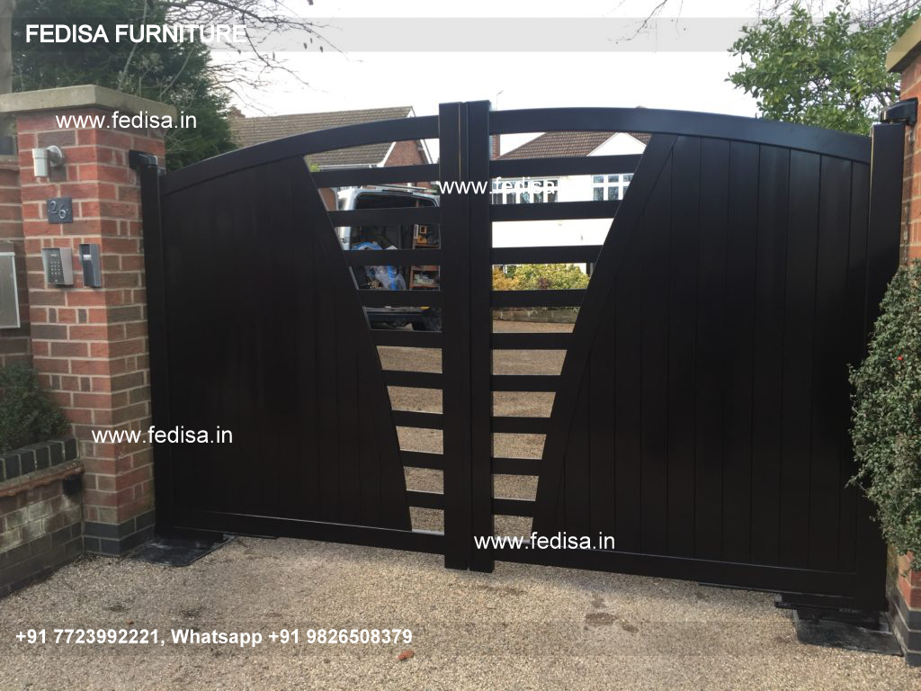 Wooden Gate Design Steel Square Pipe Gate Design Main Gate Ka Design ...
