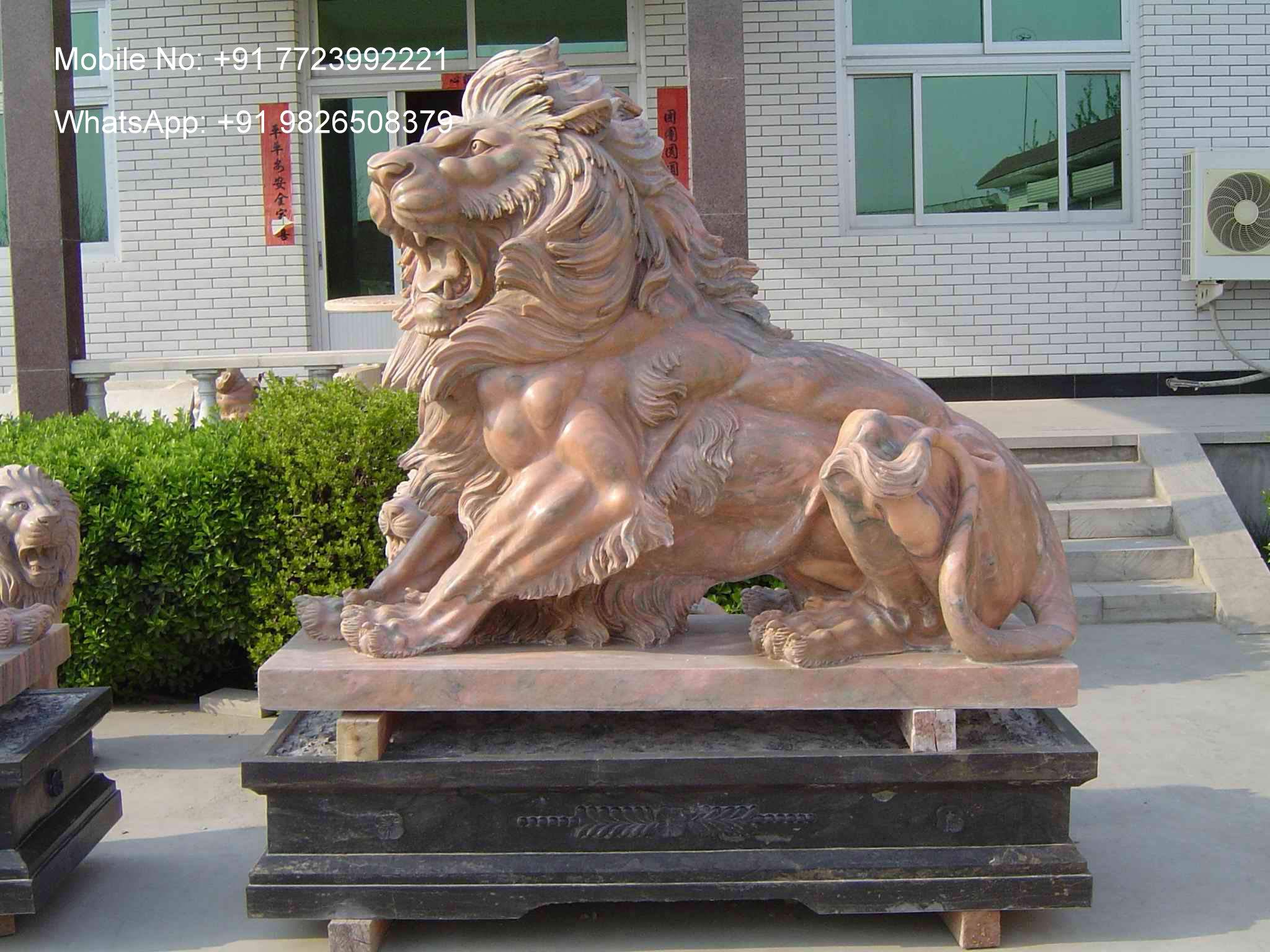 Stone Hare Garden Ornaments Marble Elephant Figurine 3 Wise Monkey ...