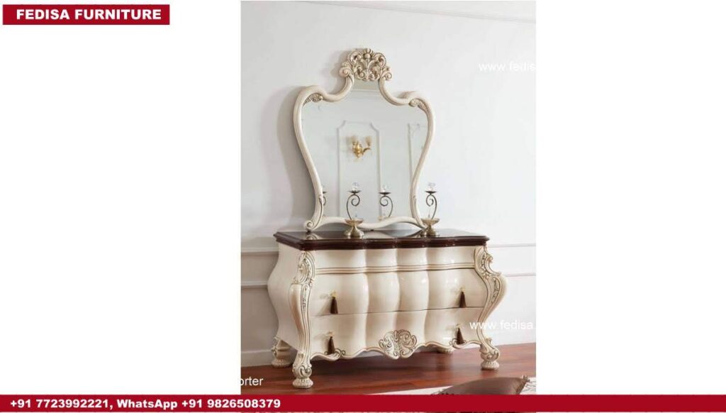 Antique Dressing Table, Makeup Vanity Table Set Portable Vanity Table