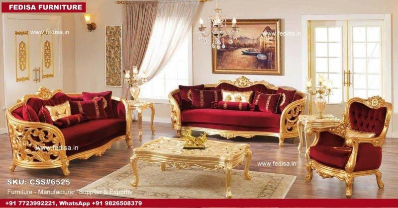 Buy Modern Classic Sofa Set Box Type Wooden Sofa Indiamart Wooden Sofa ...