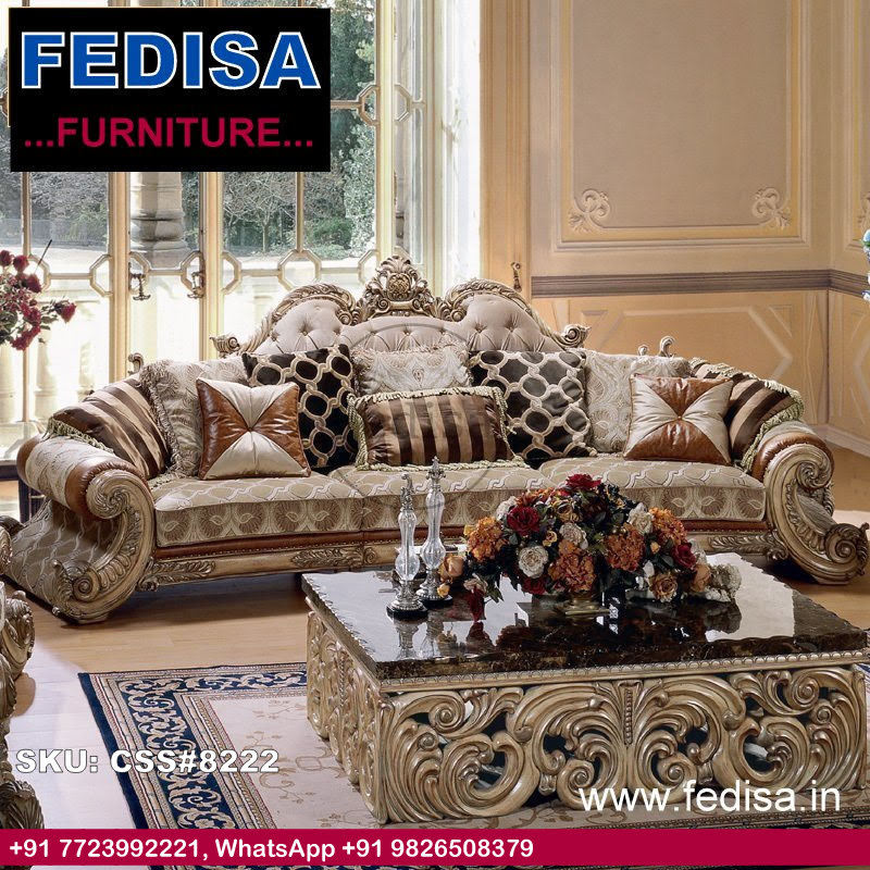 Classic Sofa Set Teak Wooden Sofa Ethnic Sofa Set Designer Wooden Sofa ...