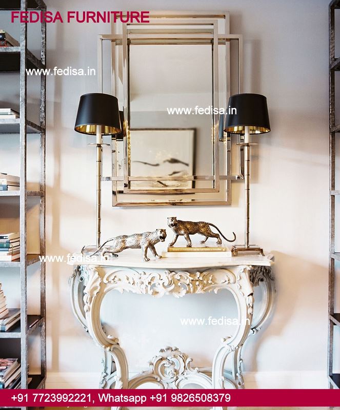 Wooden Console Table Designs 243 Drawer Mirrored Console Table ...