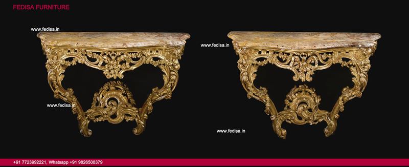 Pepperfry Console Table 97 Drawer Mirrored Console Table Carved Wood ...