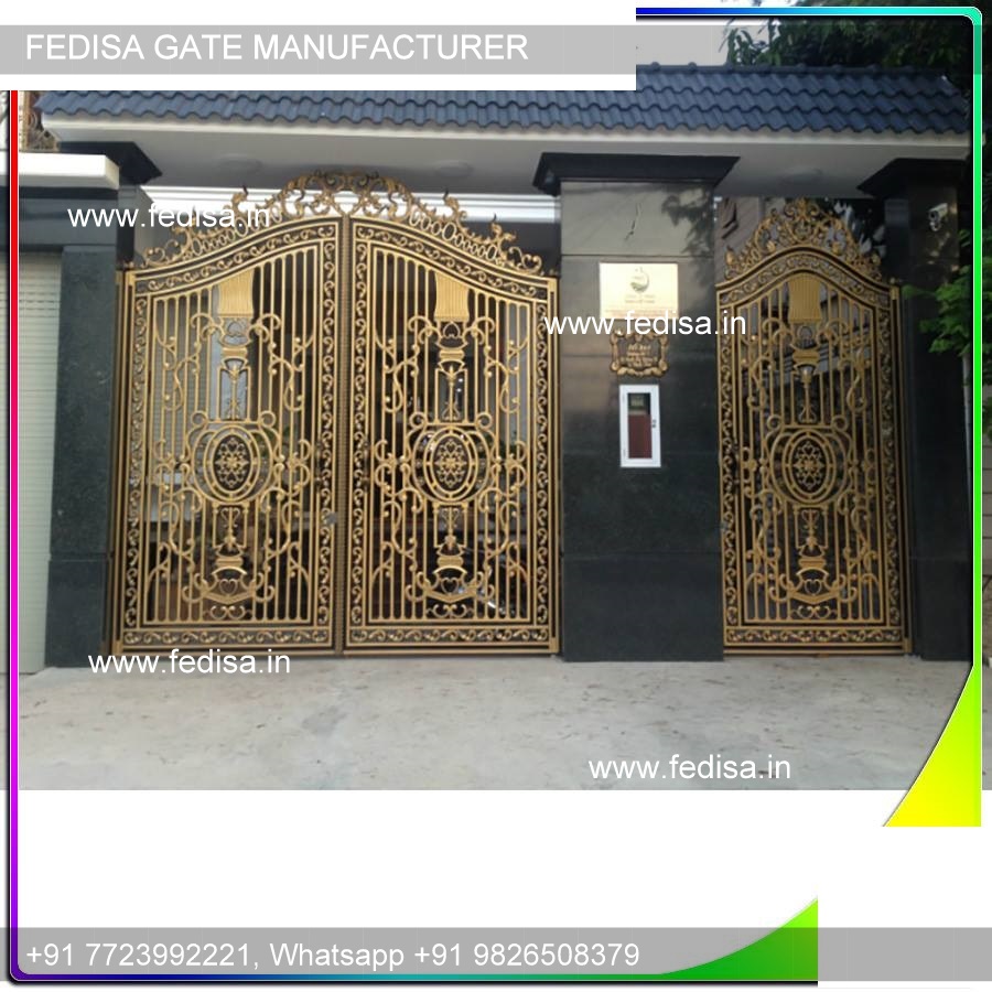 Boundary Wall Design With Gate Cost Of Grill Gate Simple Boundary Gate ...