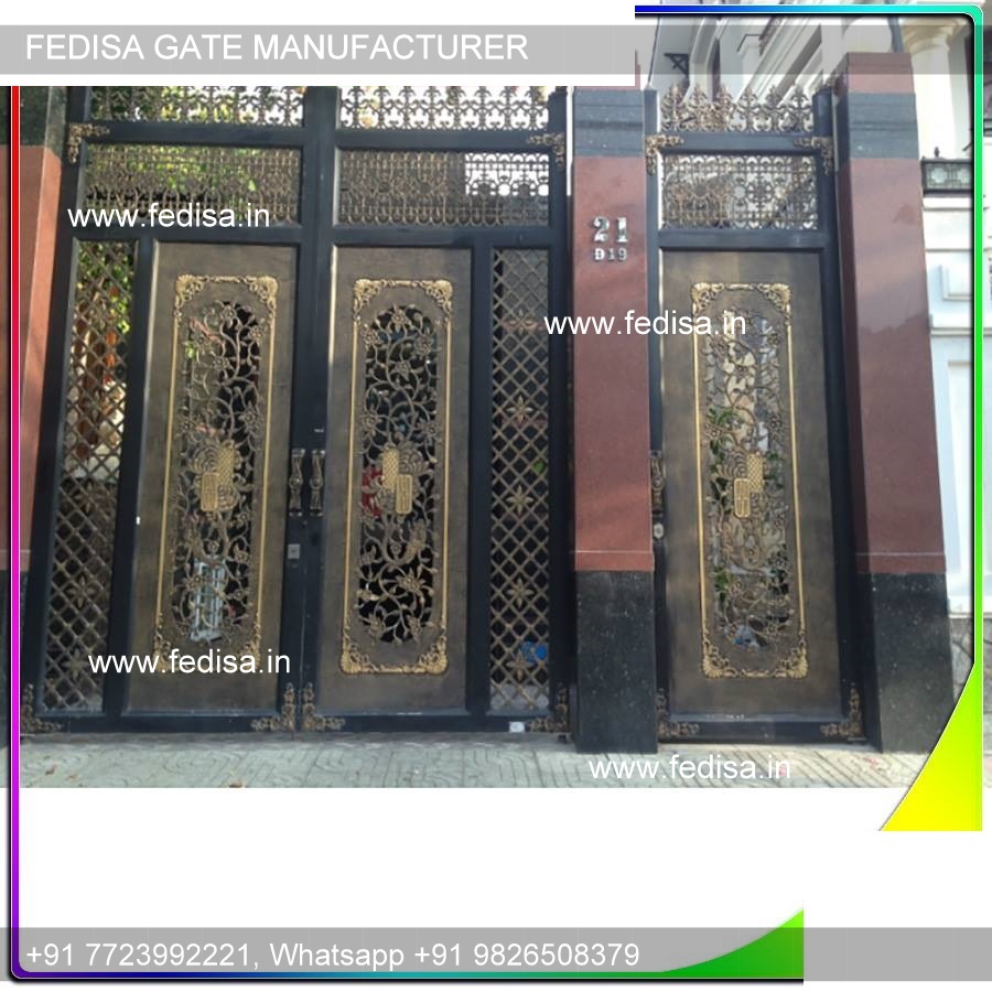 Steel Gate Design With Price Simple Boundary Wall Design With Gate ...