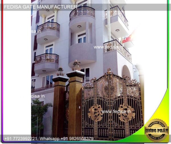 Entrance Gate Design Normal Main Gate Design Steel Gate Main Door 3D ...