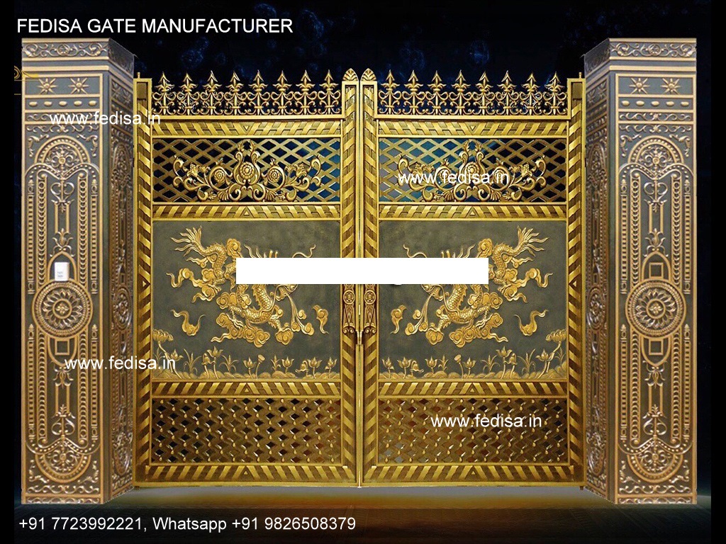 Main Gate Design 6 Feet Main Gate Design Design Gate Steel Laser Cut ...
