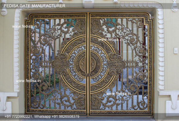 Home Main Gate Design Three Fold Gate Design Curved Sliding Gate Design ...