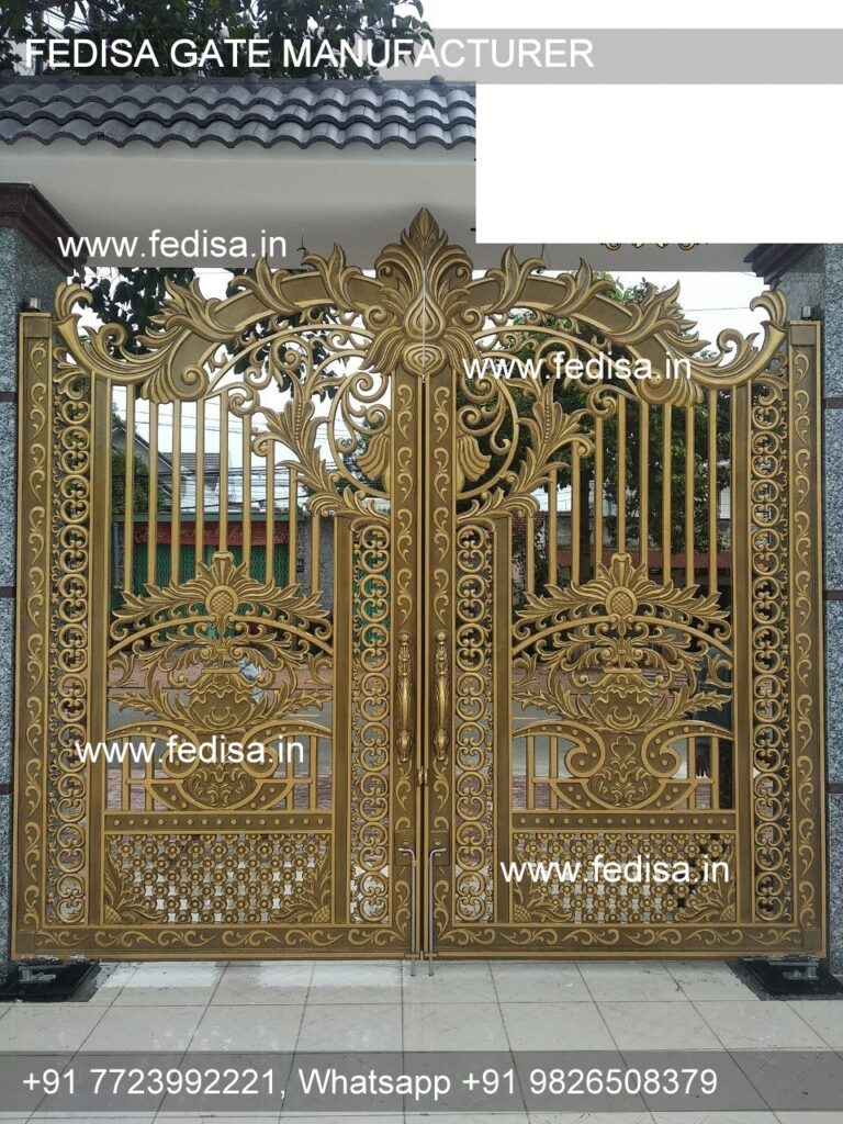 Modern Steel Gate Design Compound Wall Grill Design Iron Fence Designs ...
