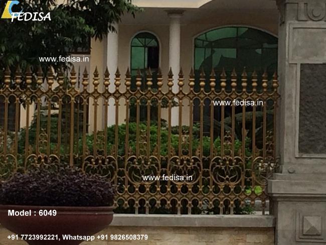 Simple Handrail Design Front Steel Grill Design Steel And Glass Railing ...