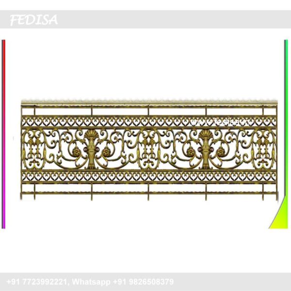 Balcony Metal Grill Design Design Of Grill For Veranda Gi Pipe Handrail ...