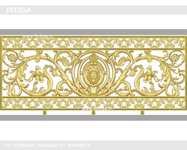 Double Door Grill Gate Steel Railing Design For Boundary Wall Front ...