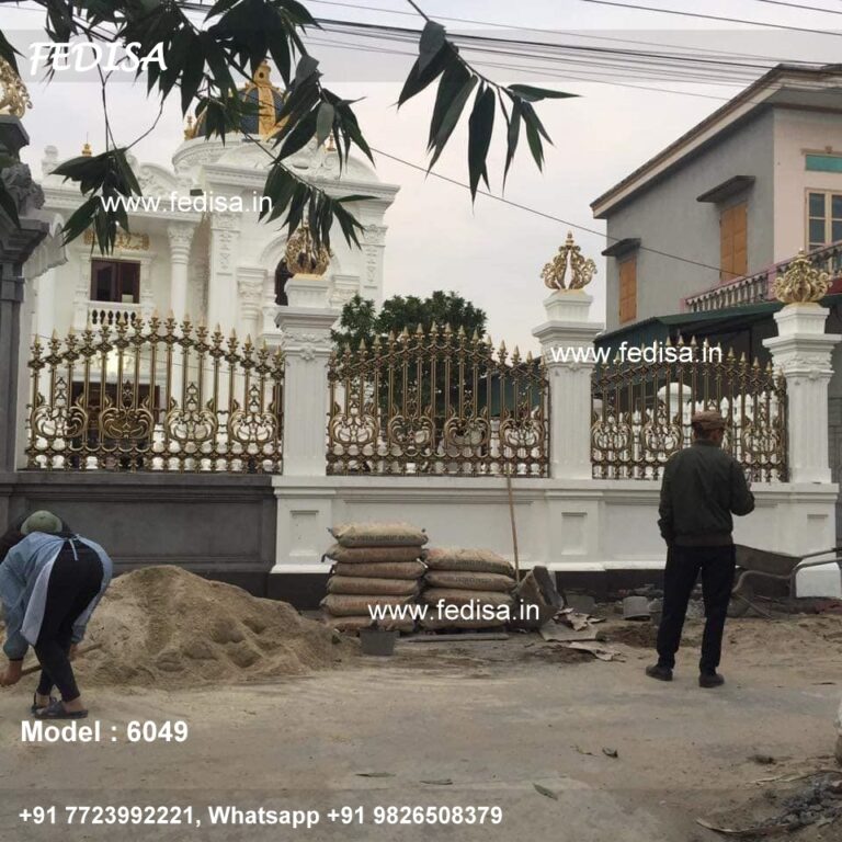 Angle Bar Grills Design Chhat Railing Plaster Design Grill Boundary ...