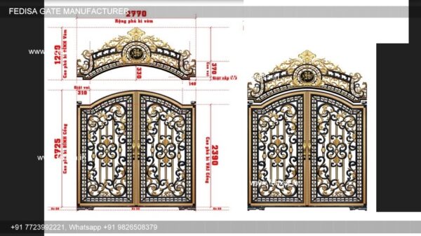 Compound Gate Design Concrete Main Gate Design Simple Gate Colour ...