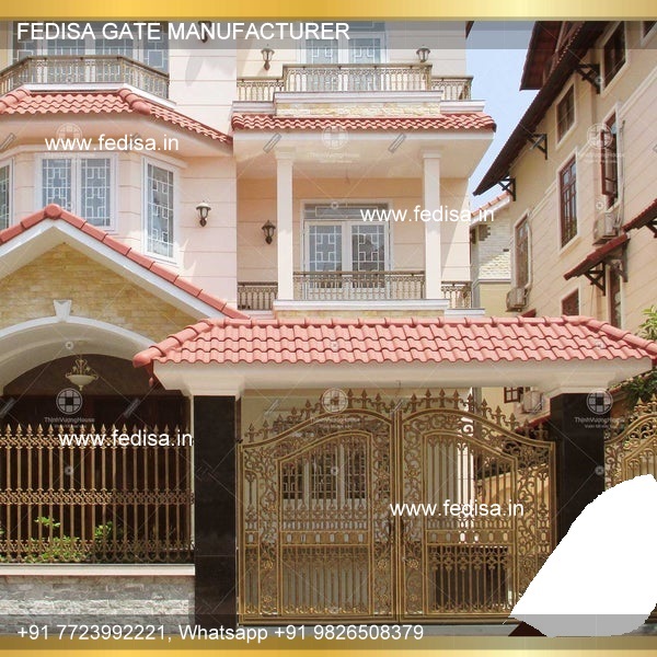 Entrance Gate Design Fancy Wrought Iron Gates Gate Design 10 Feet Main ...