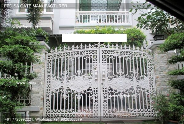 Steel Main Gate Design Compound Wall Door Design Fundermax Sheet Gate ...